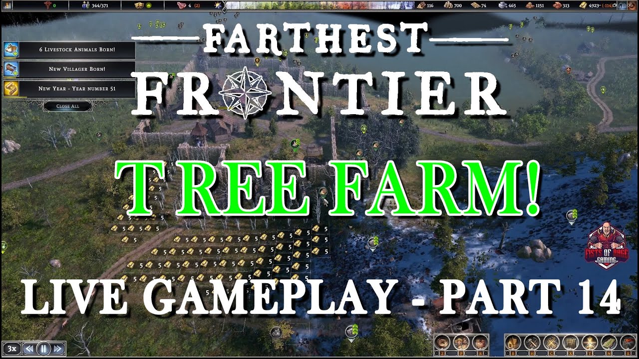 Farthest Frontier Gameplay - Ironholm Part 14 - Live Gameplay - YouTube