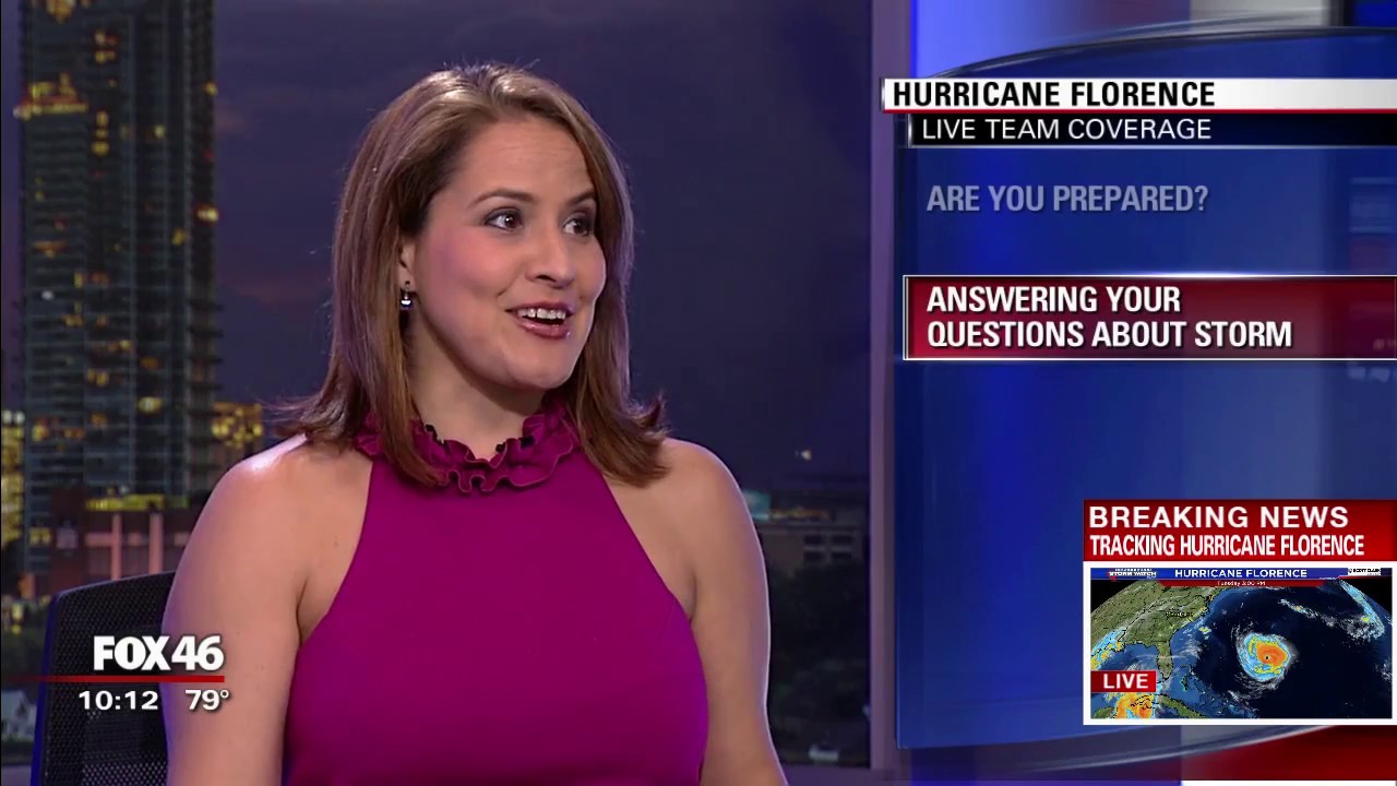 Hurricane Florence Coverage day 1 - YouTube