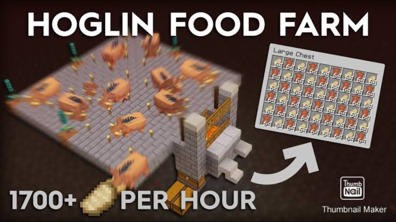 MINECRAFT SURVIVAL 2# HOGLIN FARM UNLIMITED FOOD AND LEATHER FARM - YouTube