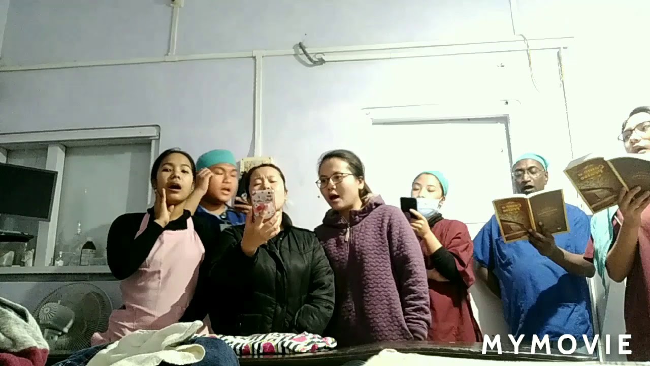 Friends from Makunda, Assam- Pracice of the song "God be with you till ...
