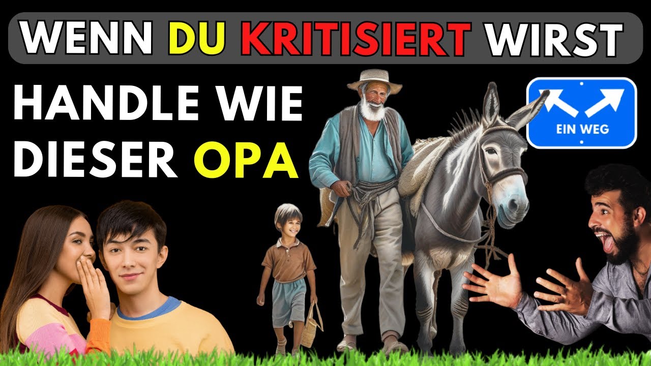Warum fühlen wir uns oft unsicher oder unverstanden? Handeln wir richtig? Die Fabel des Esels 🐴 ...