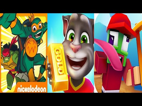 Talking Tom Gold Run vs Rise of the TMNT: Ninja Run vs Chase Craft ...