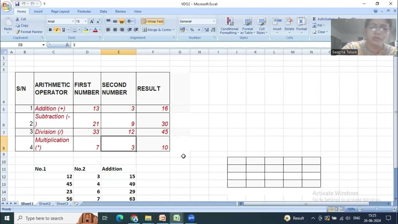 MsExcel Lecture2 - YouTube
