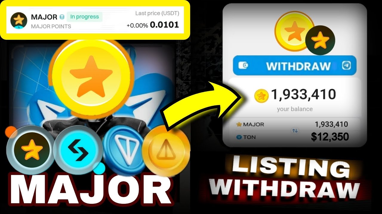 Major Airdrop Withdrawal | Major Listing Date | Major Airdrop Wallet ...