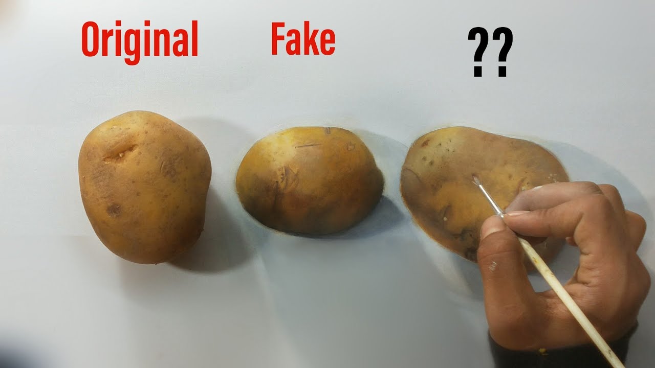 How to Draw Potato 🥔|| Realistic Potato Drawing - YouTube