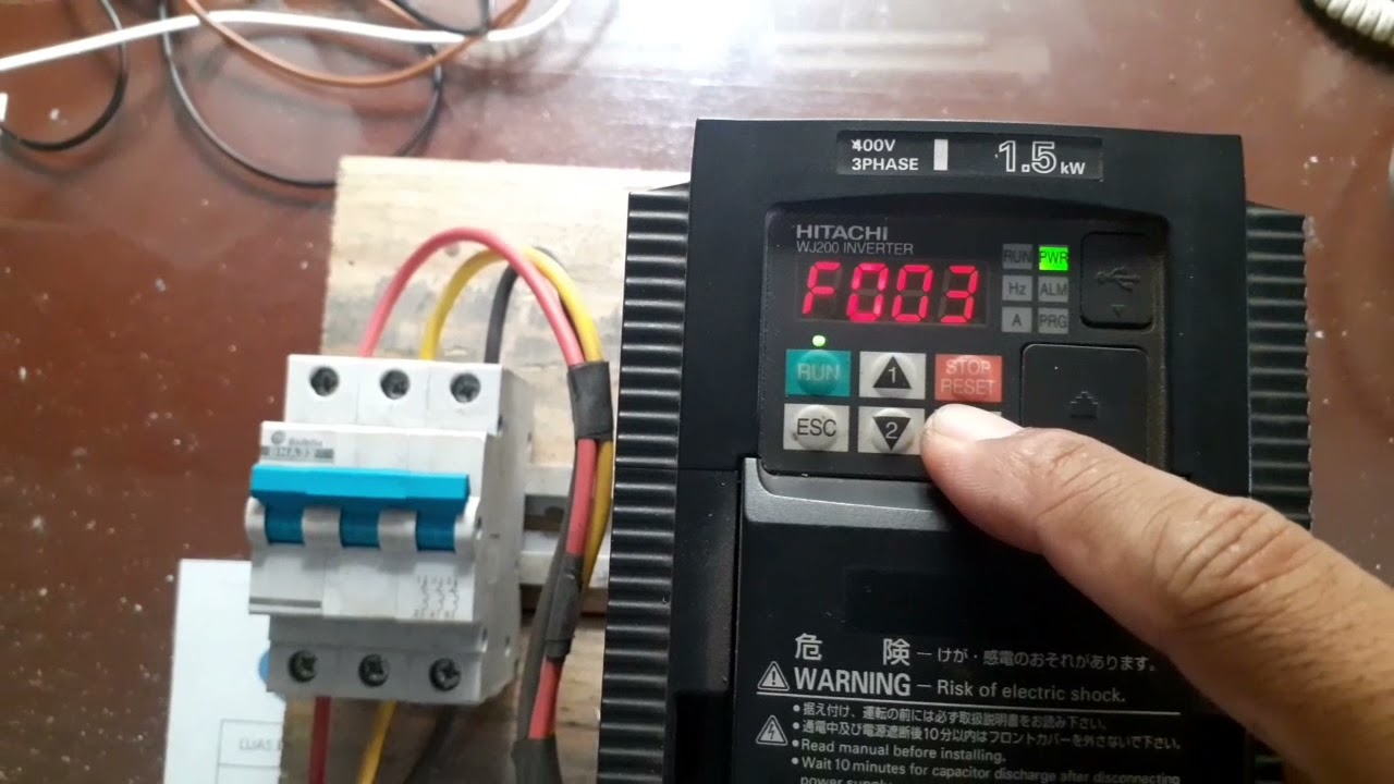 cara setting inverter, rubah frekuensi, acceleration dan deceleration ...