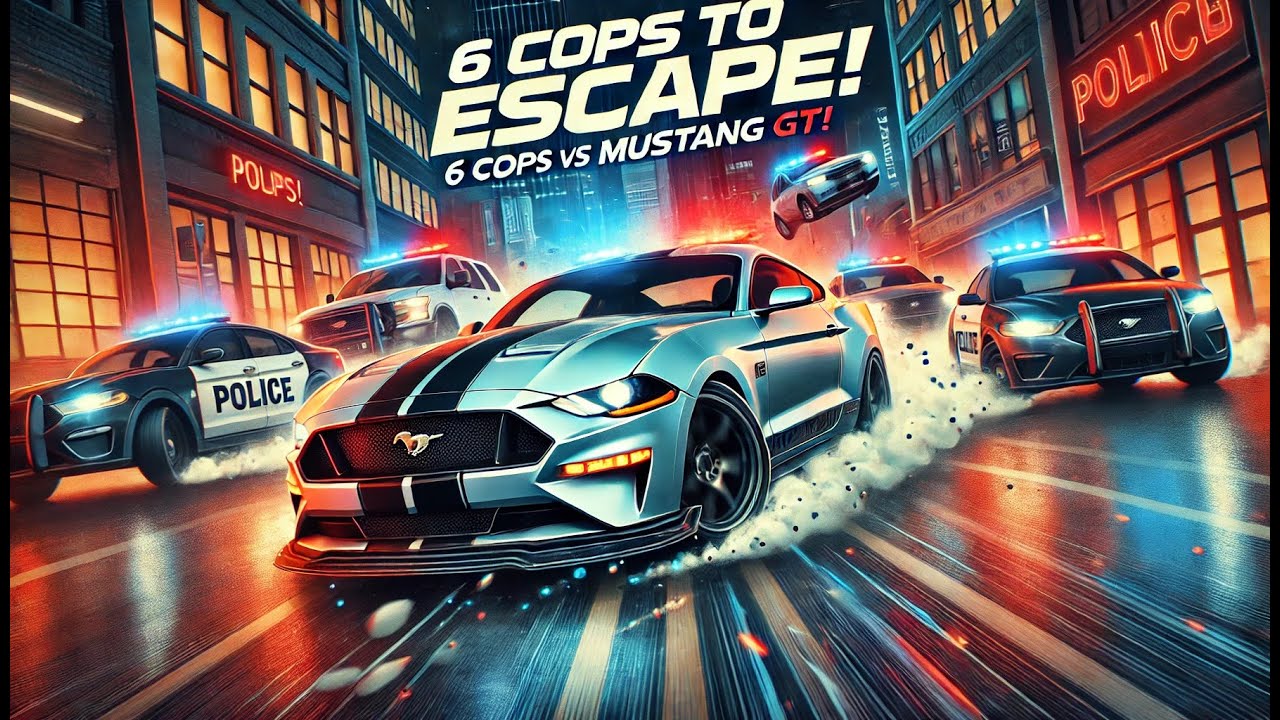 Epic Mustang GT Drift Escape from 6 Cops in GTA 5! - YouTube