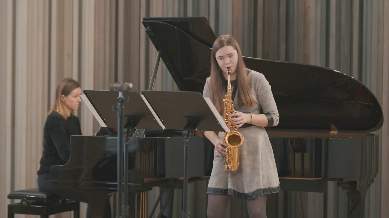 Claude Pascal - "Sonatine", Alto Saxophone & Piano - YouTube