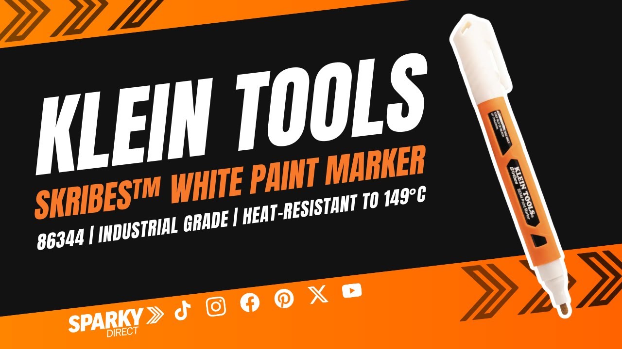 Klein Tools 86344 | Skribes™ White Paint Marker | Industrial Grade ...