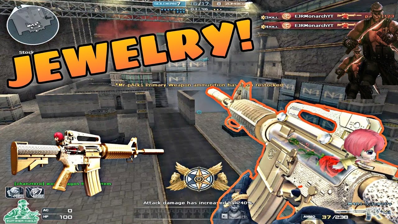 VIP! M4A1-S Jewelry (GamePlay) DeathTrap Map/ Hero Mode |CrossFire ...