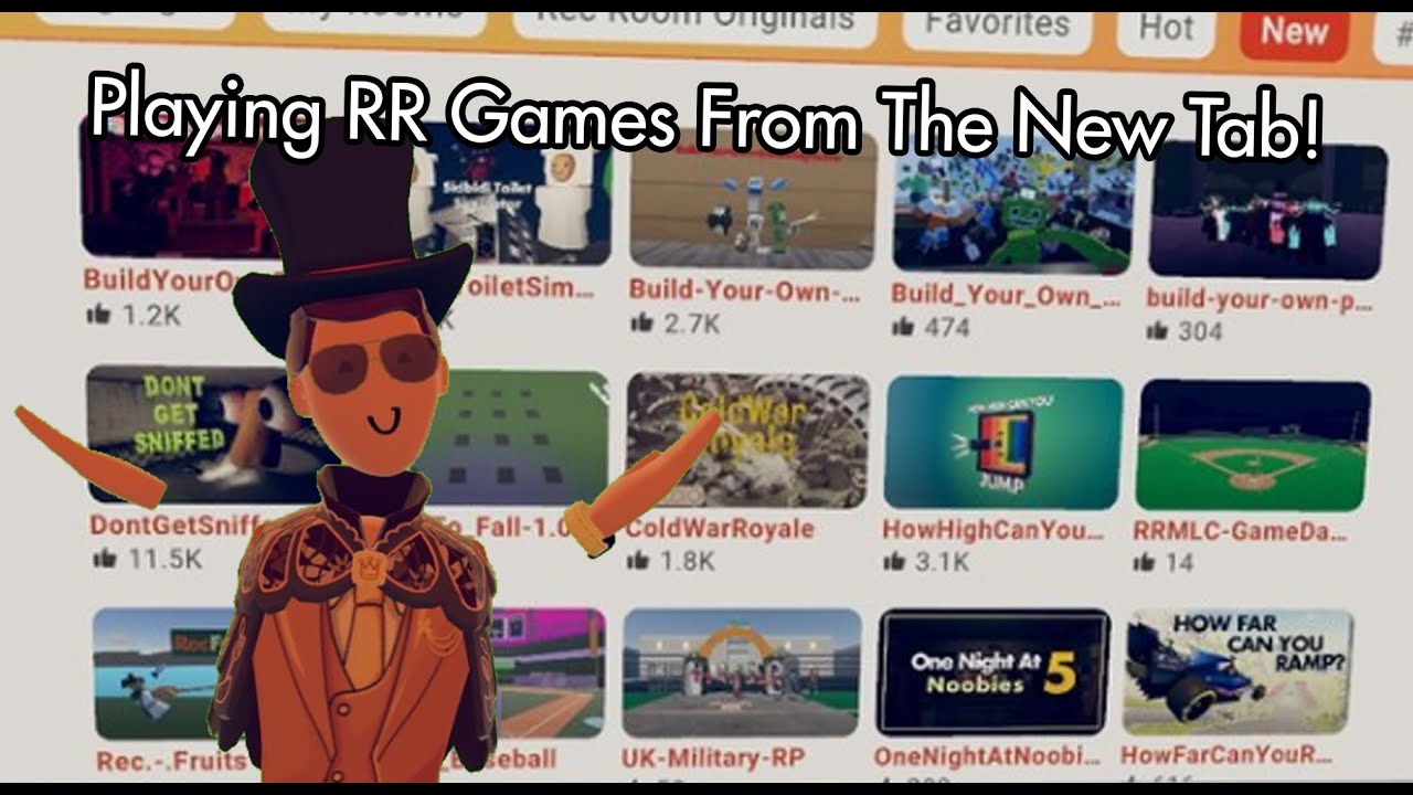 Playing Rec Room Games From The New Tab! - YouTube