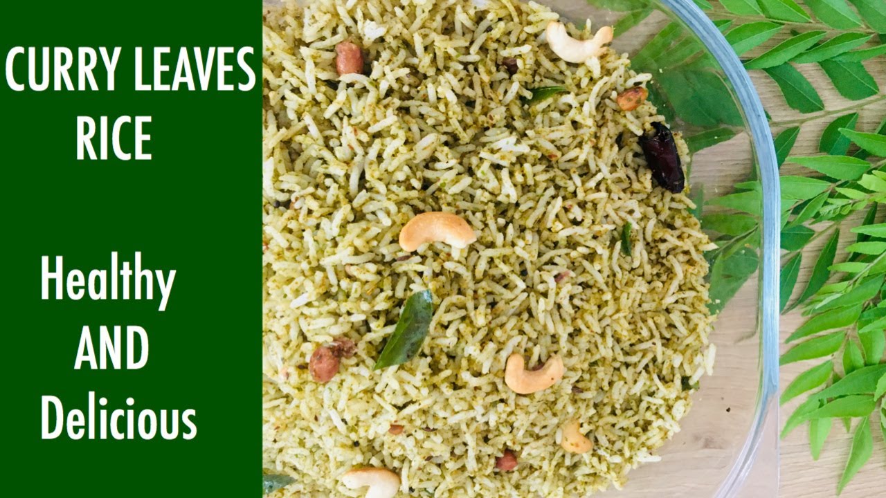 Quick n Easy Curry Leaves Rice Recipe | Healthy Rice Recipe | # ...