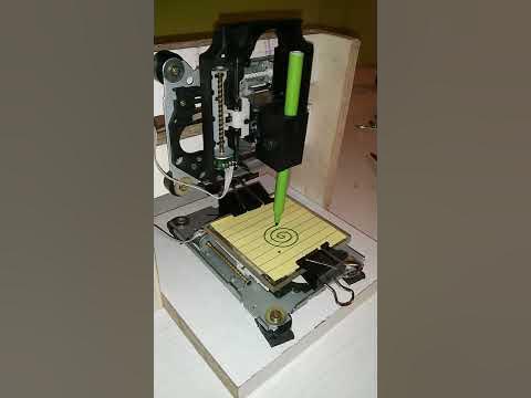 Mini arduino CNC with DVD/CD-DRIVE steppers 2 - YouTube