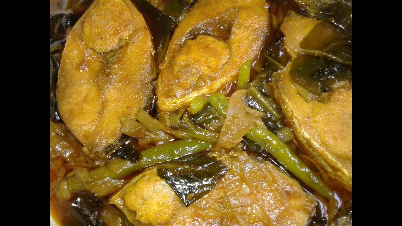 পুঁইশাক দিয়ে ইলিশ রান্না / Puishak Diye Ilish Ranna / Hilsha Fish ...