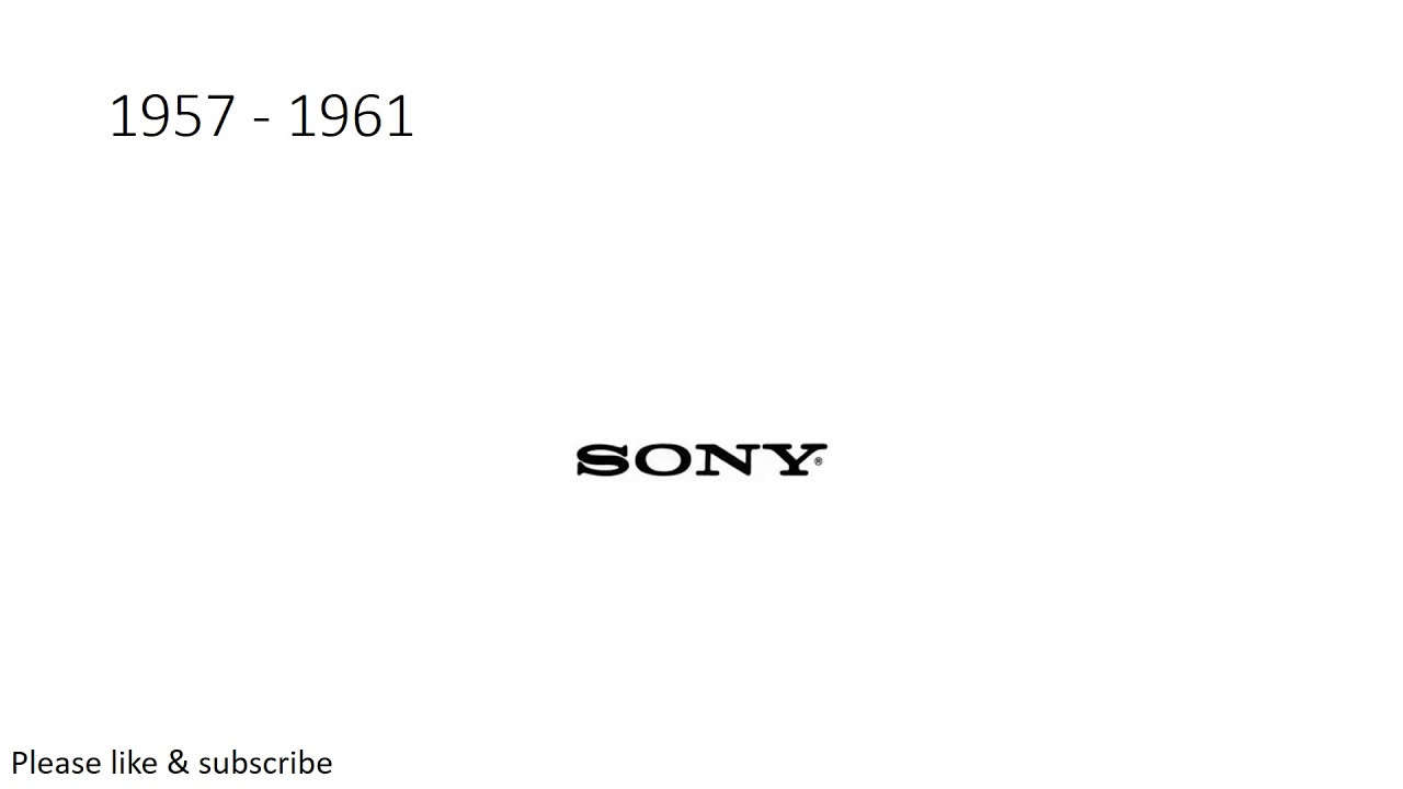 Sony logo evolution 1946 present - YouTube