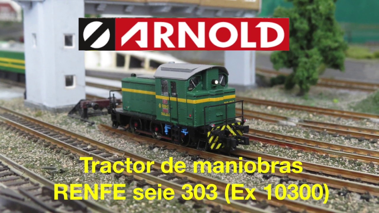 Maniobrando con el 303 de Arnold / Arnold’s RENFE 303 shunting engine ...