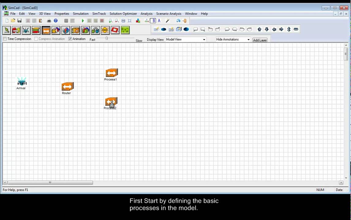Dynamic Simulation with Simcad Pro - Building a sample Model - YouTube