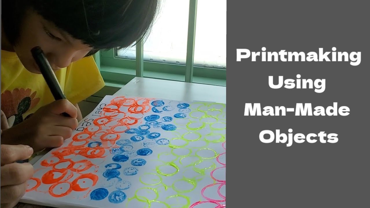 Printmaking With Man-Made Objects | Arts & Crafts - YouTube