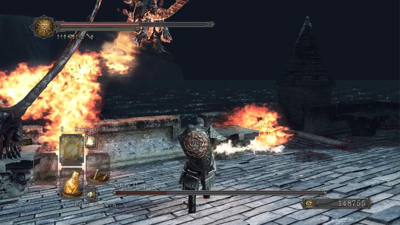 Dark Souls 2 Gargoyle On An Invisible Wall - YouTube