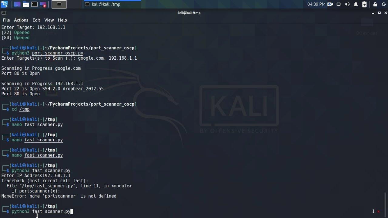 EP6 PT1 - Building a Python PortScanner || Hacking Tools || Offensive Python for Ethical Hackers ...