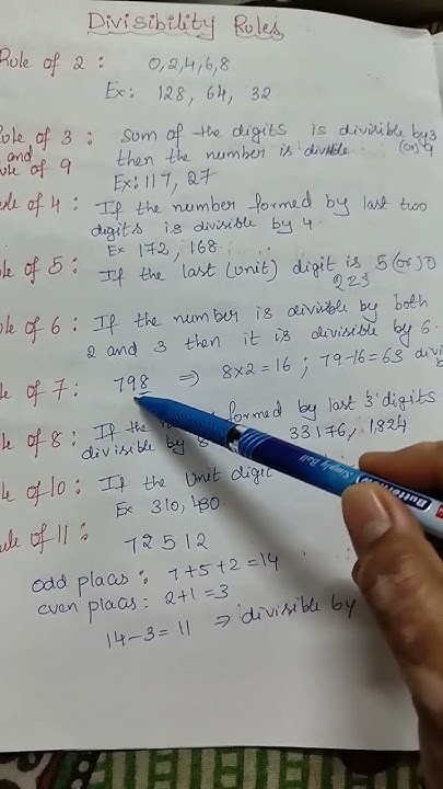 Divisibility rules(part 2) - YouTube