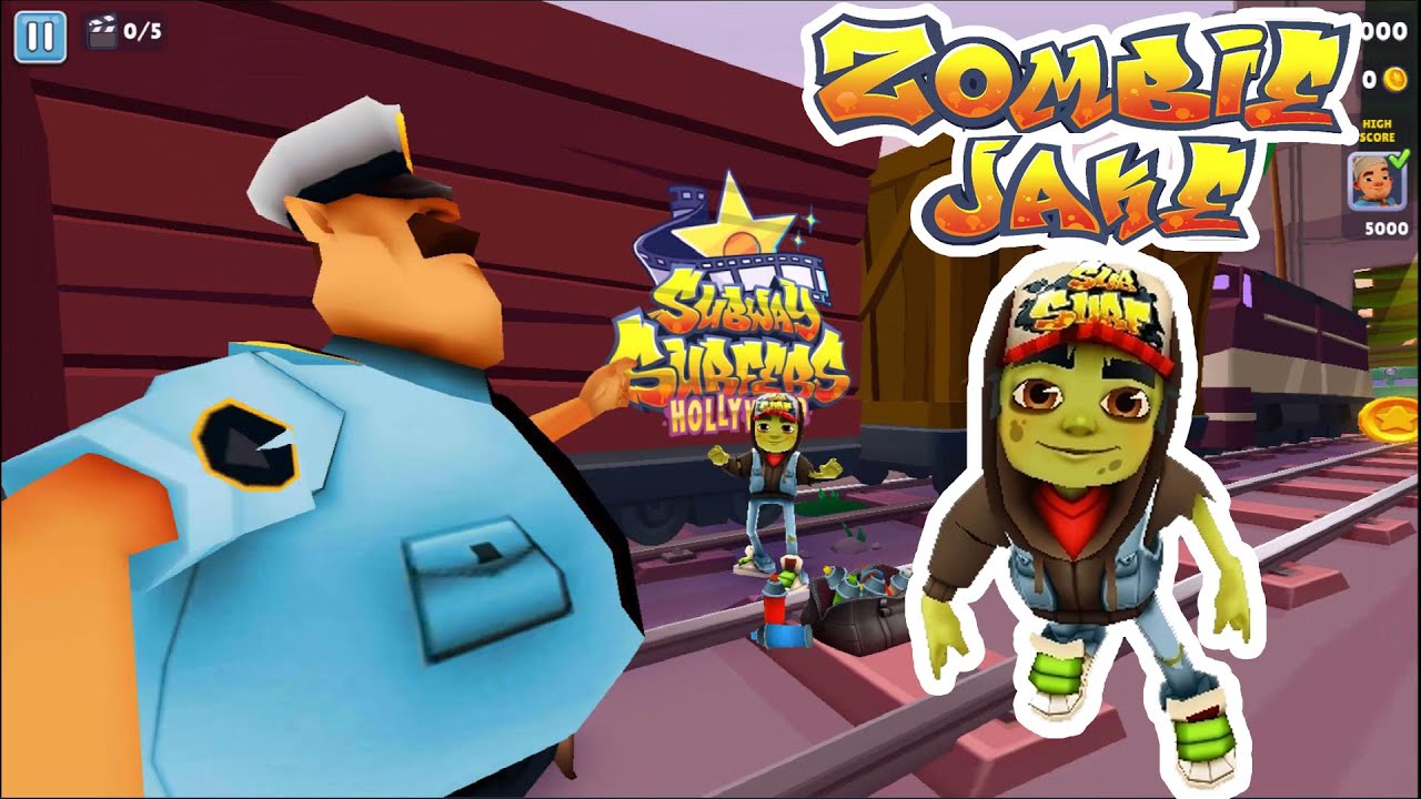 ZOMBIE JAKE Subway Surfers Hollywood 2024 - YouTube