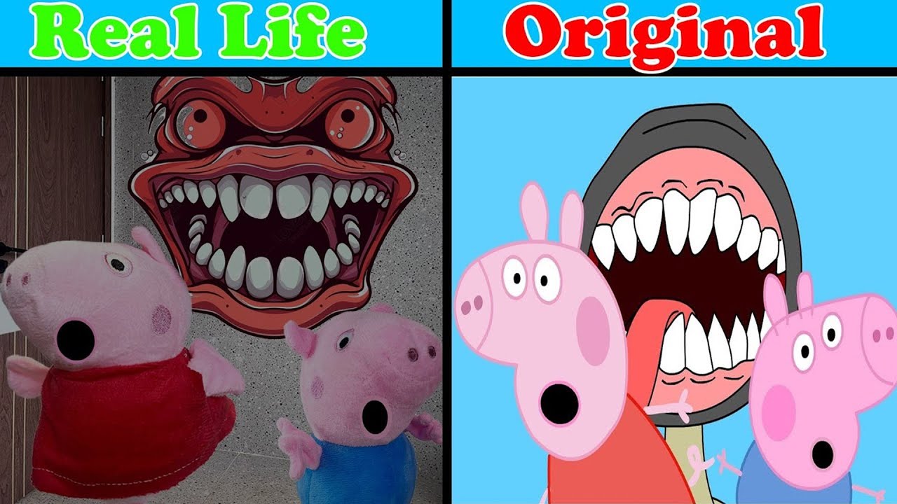 What made Peppa Pig and George Pig scared ? - Peppa Pig Original vs ...