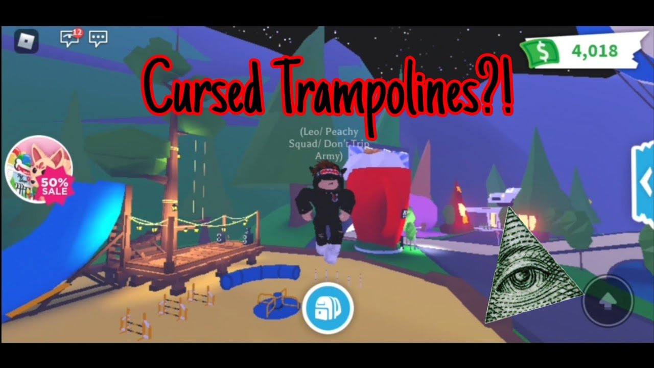 Roblox Adopt Me Trampolines Are Cursed! - YouTube