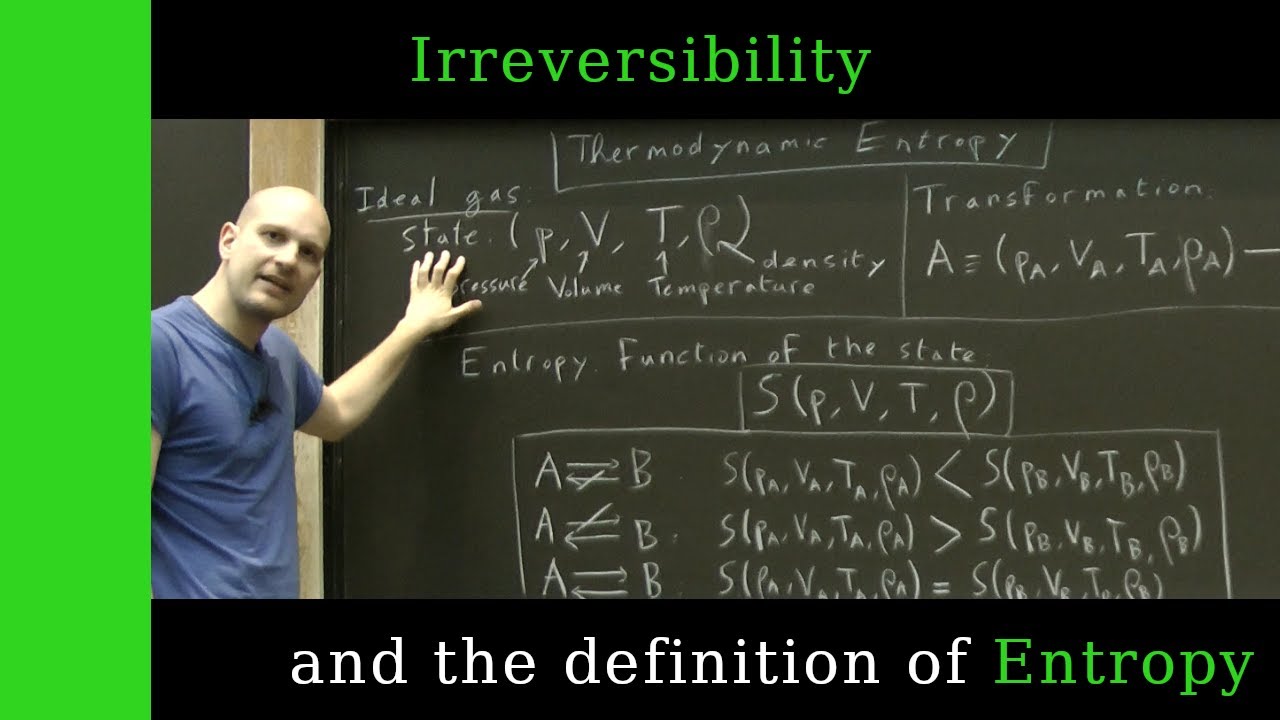 Entropy and irreversibility [Difficulty: 1/4] - YouTube