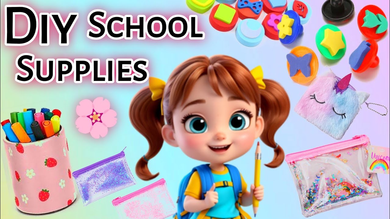 Diy School Craft 😊 / 4 Unique and Asthetic School Supply / Diy School ...