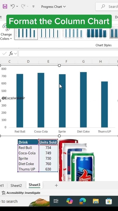 Image Column Chart In Excel π Excel Excelwalesir Exceltricks Exceltraining Chart Corporate