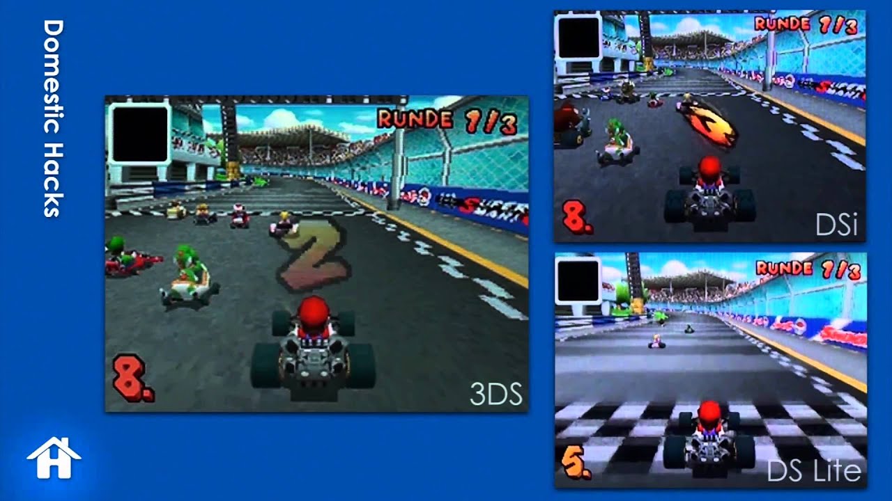 Nintendo 3DS - DS Mode Qualitätsverglich (3DS, DSi, DS Lite ...