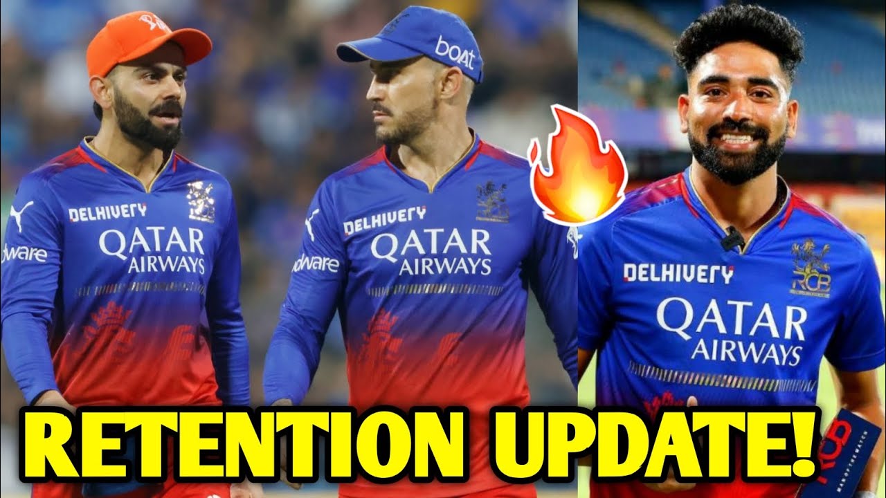 RCB Retained Players In IPL 2025🔥| RCB Retained Players List 2025| RCB ...