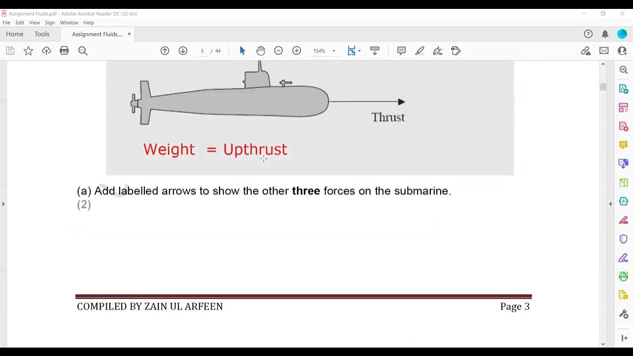 Fluid Dynamics Questions 1 to 5 IAL As Physics Unit 1 Lecture 20 part a - YouTube