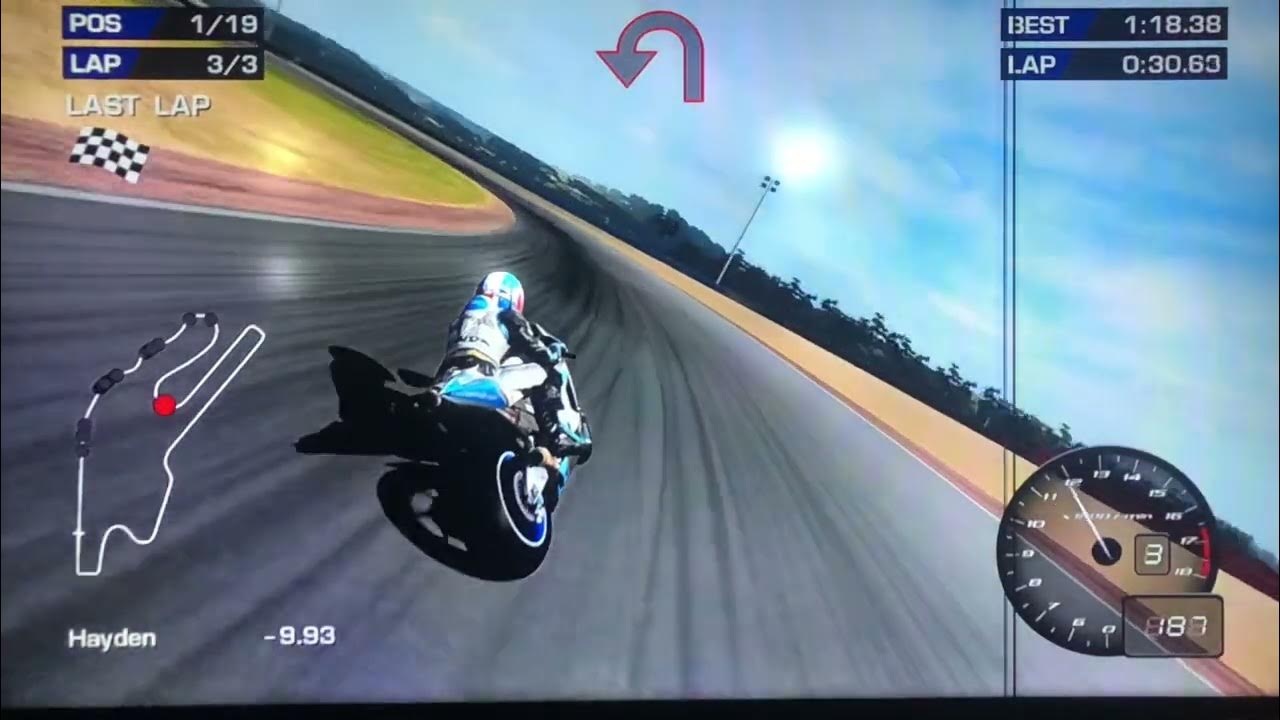 MOTOGP ‘06 XBOX 360 LE MANS LAPS 3 MAKOTO TAMADA KONICA MINOLTA HONDA HONDA RC211V FOUR-STROKE V ...