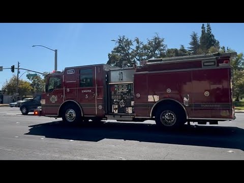 *HEAVY Q + HORN* Modesto Fire Dept. Engine 5 responding code 3 - YouTube