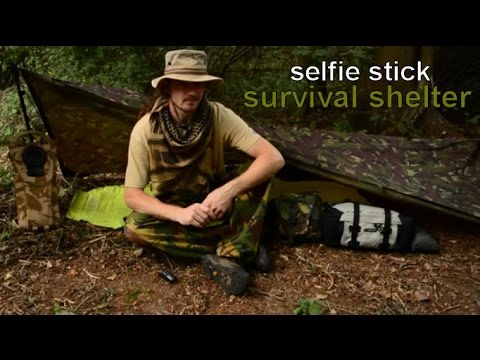 lightweight basha tarp shelter setup - YouTube