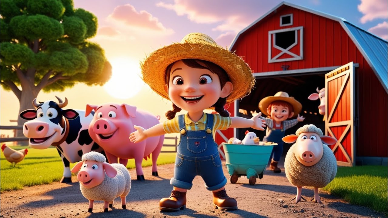Farmer Jojo’s Farm Adventure |Fun Cartoon Song for Kids| KiddoZone ...
