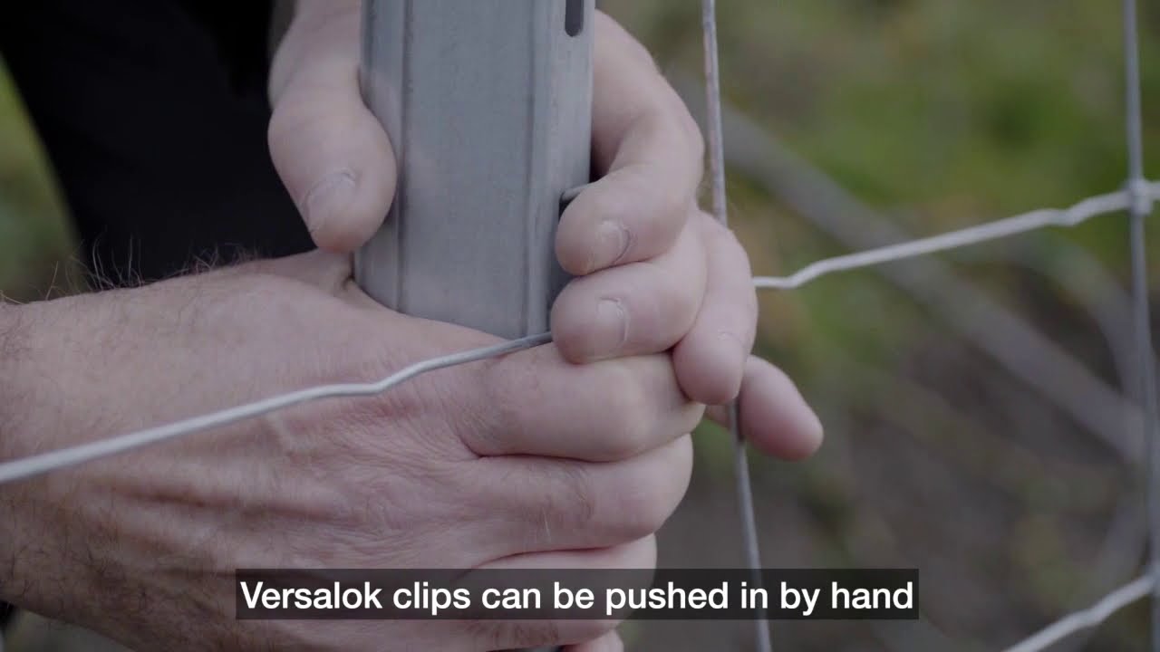 Versalok metal intermediate fence posts by Hampton Steel Ltd - YouTube