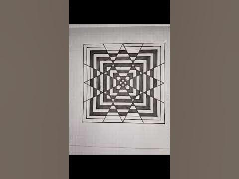 How to draw easily 3d and 5d drawings on paper - YouTube