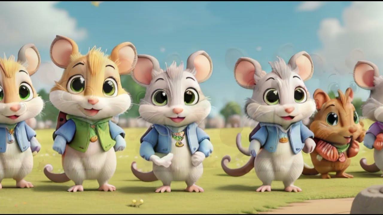 "🐭💫 5 Little Mouse Kids Song: Fun Nursery Rhymes for Learning ...