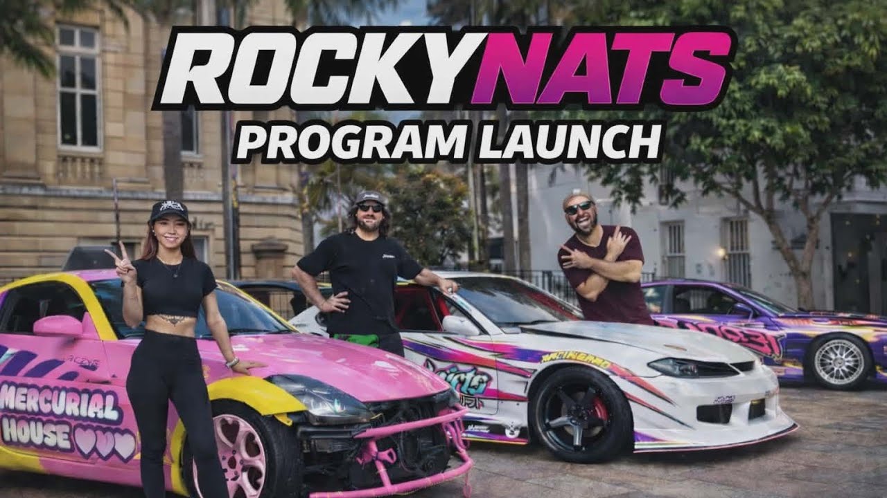 STREET DRIVING OUR DRIFT CARS FOR ROCKY NATS PROMOTION (BEHIND THE ...