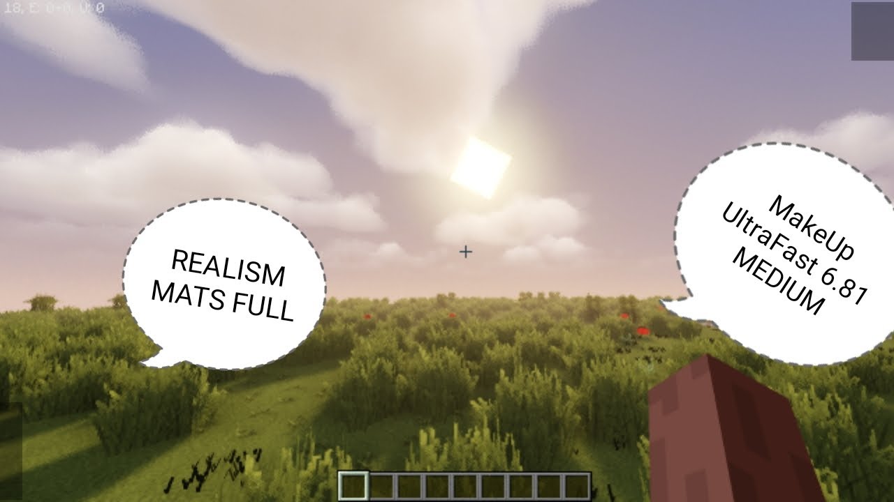 Shader MakeUp UltraFast pojav Render Virgl + Texture pack Realism # ...