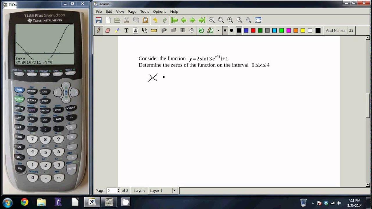 TI-84: Finding Zeros and Intersections - YouTube