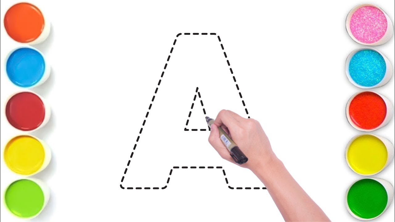 Learn to Write Your ABCs! Tracing & Coloring - YouTube