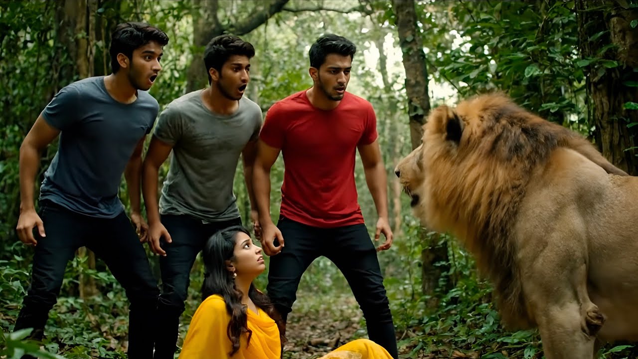 Lion saves girl's honour from goons || Sher Mera Bhai - Short Movie By ...