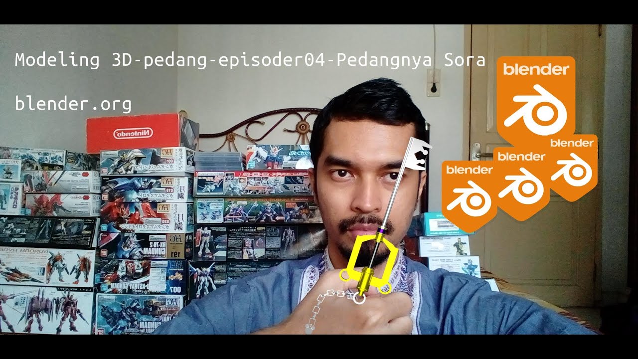 Tutorial Belajar Software Blender-bag.24-Modeling Pedang 3D-ep04-Sora ...