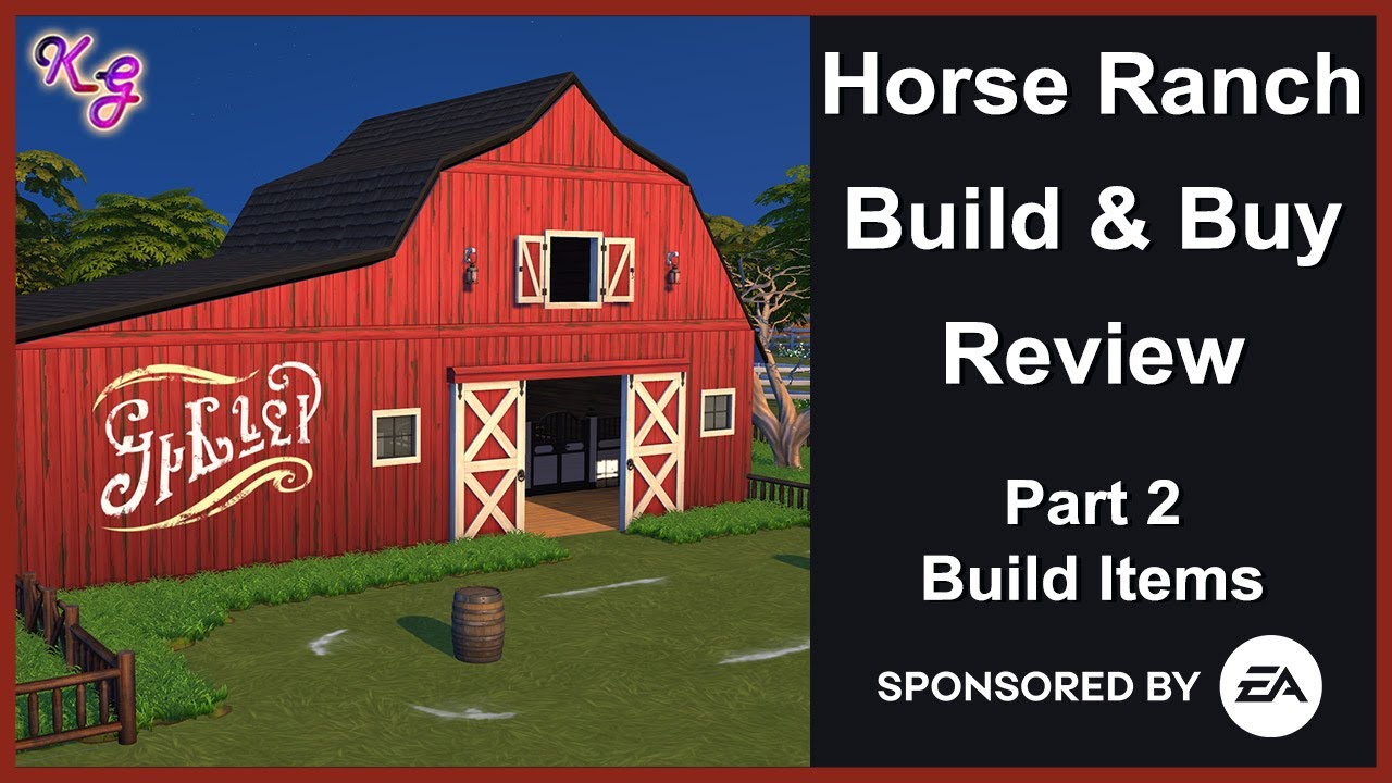 Sims 4 Horse Ranch Build and Buy Items! (Part 2) - YouTube