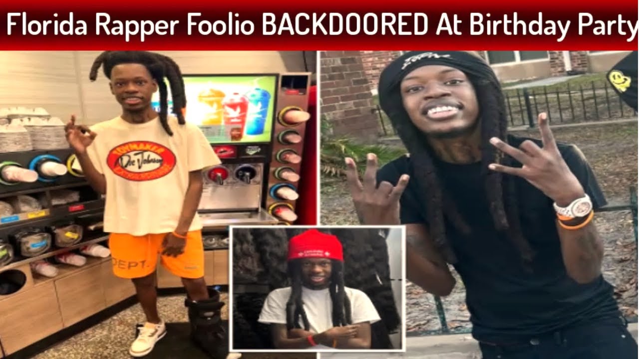 Florida Rapper Foolio BACKDOORED At Birthday Party - YouTube