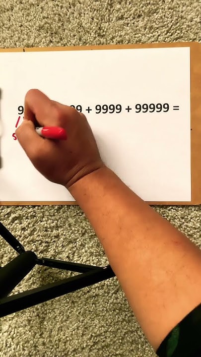 How would you ADD 9 + 99 + 999 + 9999 + 99999? #mathchallenge #numbers ...